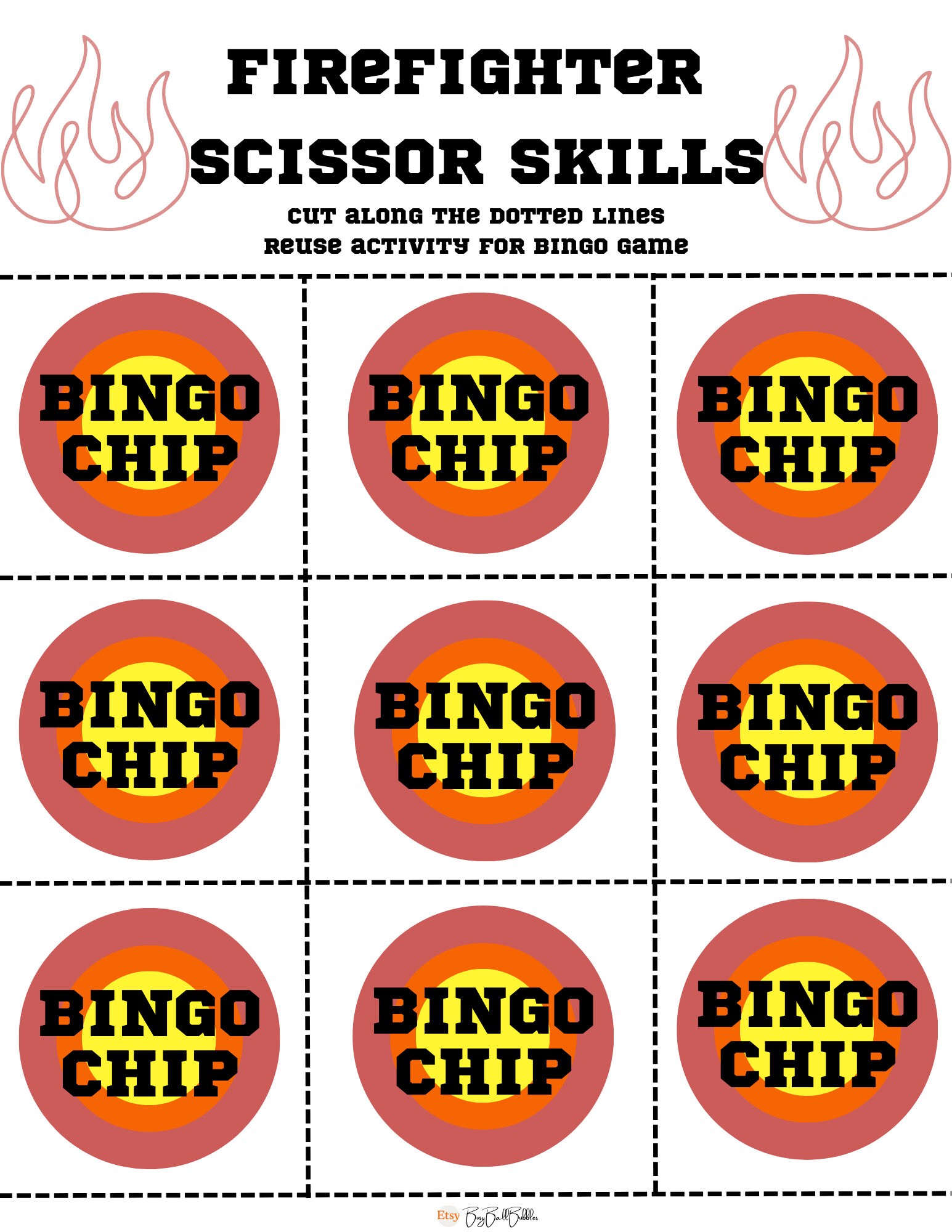 Firefighter Collection 21 Pages Download, Dramatic Play, Homeschool ...