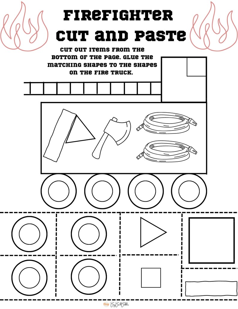 Firefighter Collection 21 Pages Download, Dramatic Play, Homeschool ...