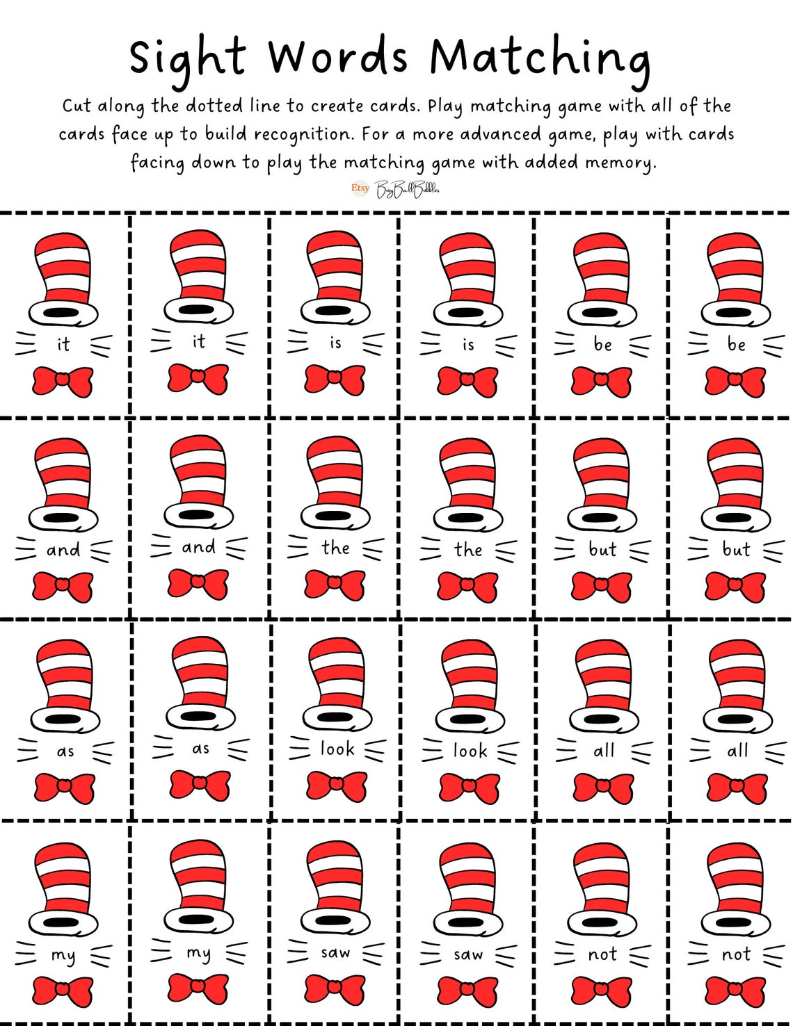 Dr Seuss Themed Activities PDF Download - Etsy