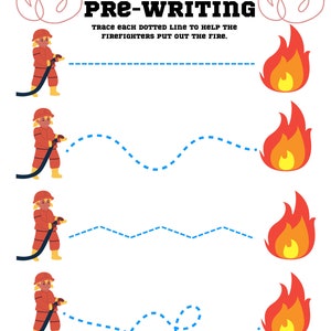 Firefighter Collection 21 Pages Download, Dramatic Play, Homeschool ...