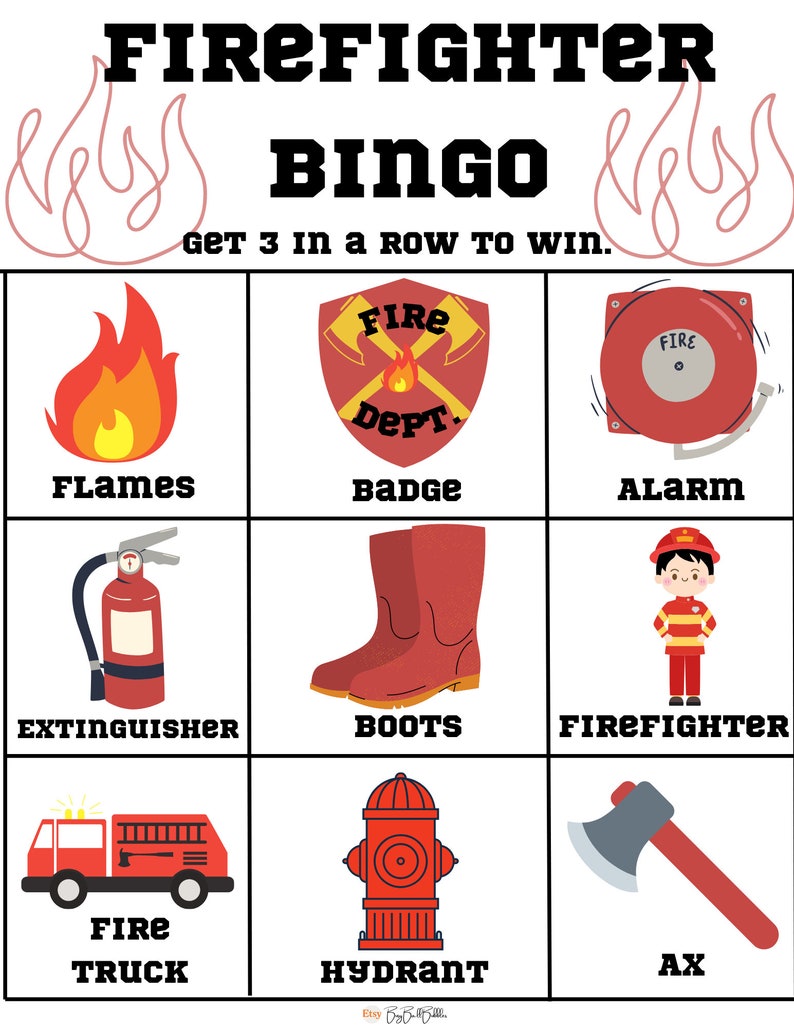 Firefighter Collection 21 Pages Download, Dramatic Play, Homeschool ...