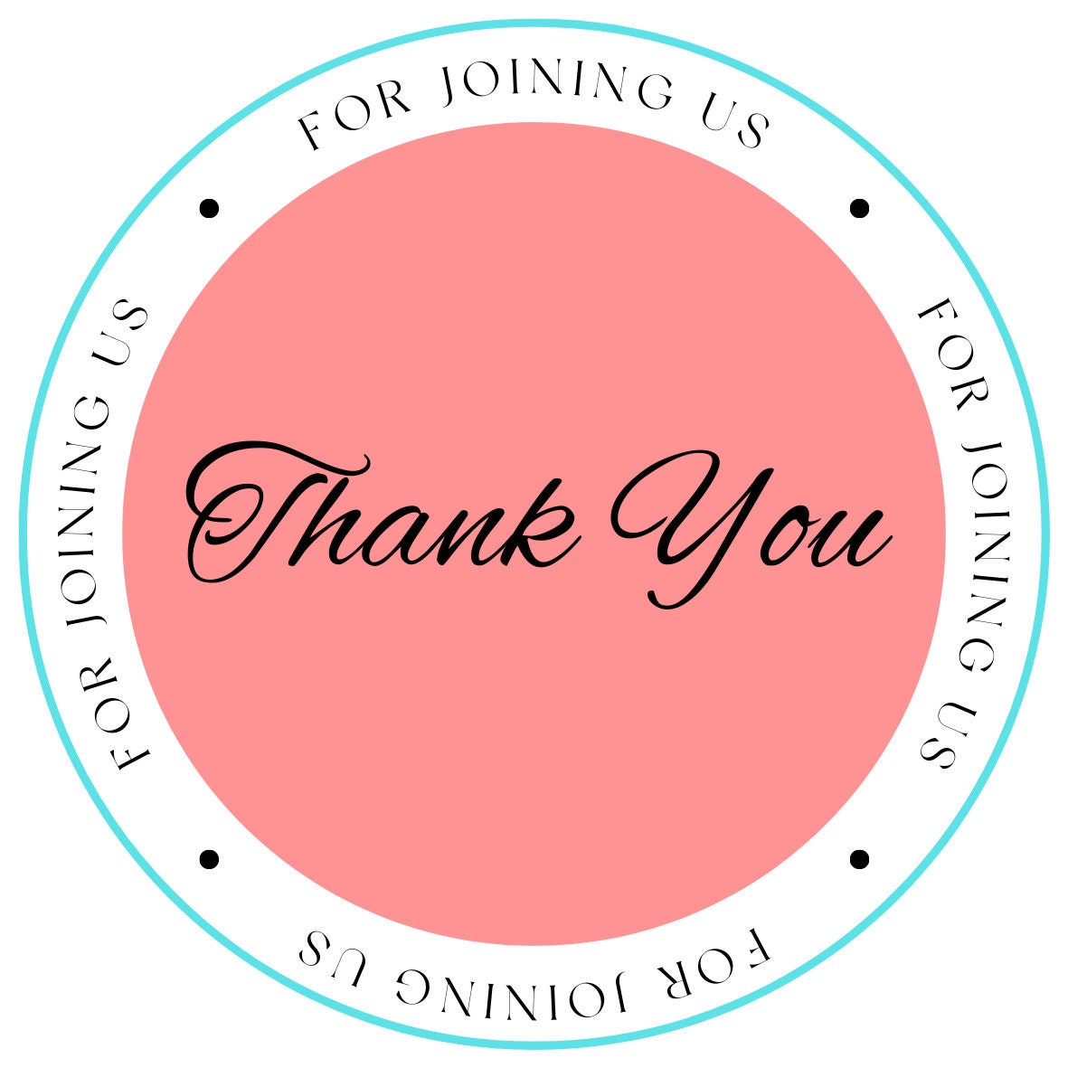 Custom Thank You Sticker pack of 10 - Etsy