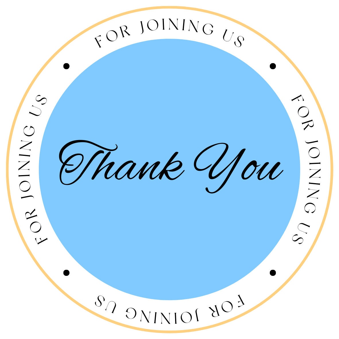 Custom Thank You Sticker pack of 10 - Etsy