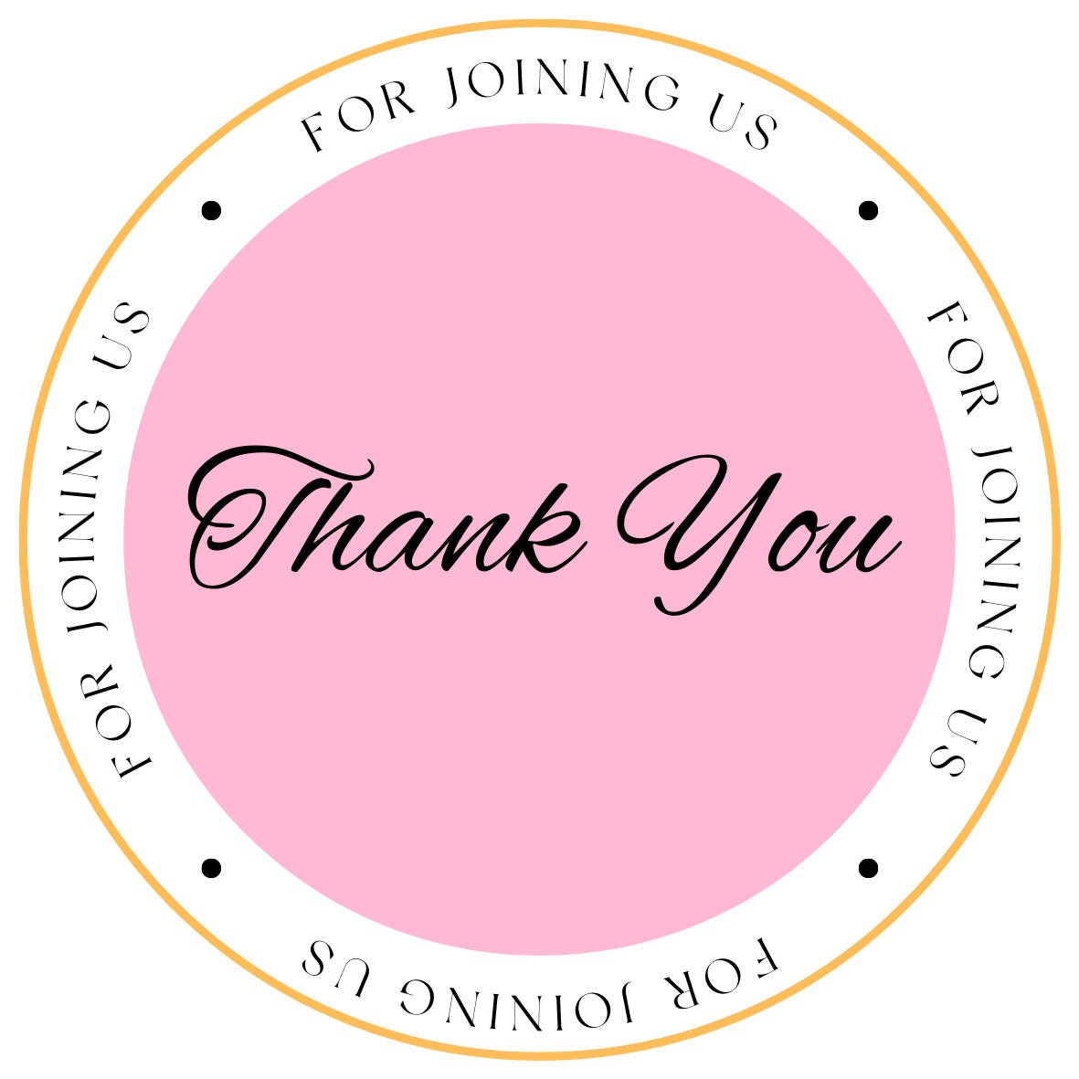 Custom Thank You Sticker pack of 10 - Etsy