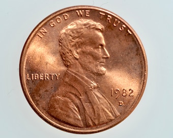 1982 Lincoln Memorial Penny Cent Set All Types, 82 Small Date, Large Date, Copper and Zinc, P ...