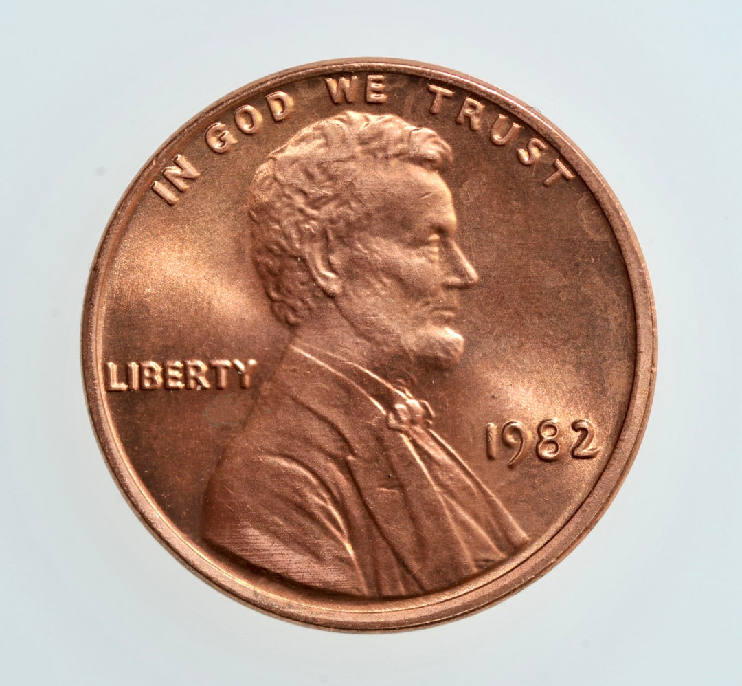 1982 Large Date Lincoln Head Zinc Penny. - Etsy
