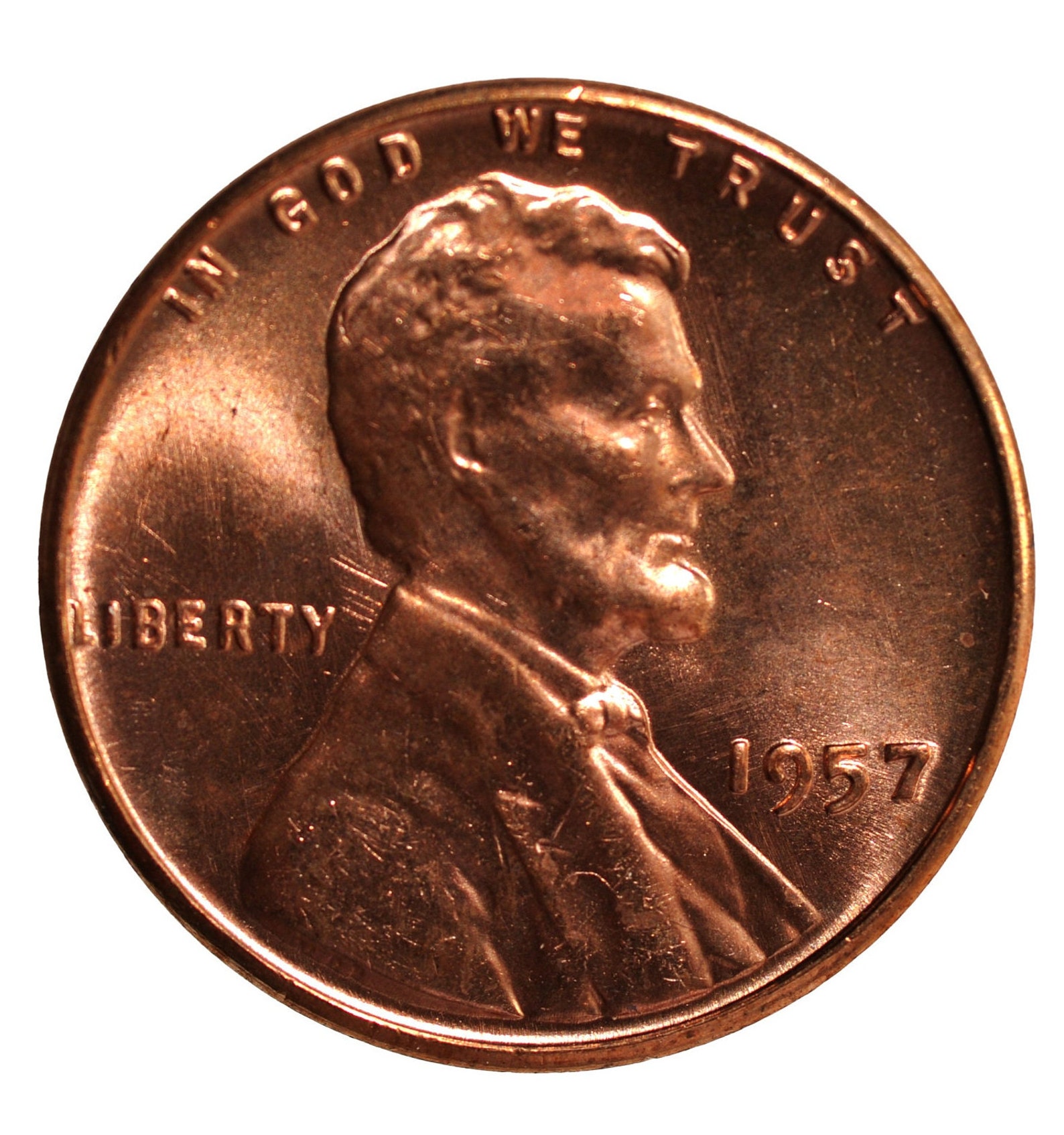 Uncirculated 1957 Wheat Lincoln Head Penny, MS Condition. - Etsy