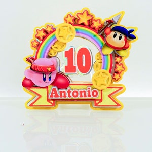 Kirby Personalized Cake Topper - Etsy