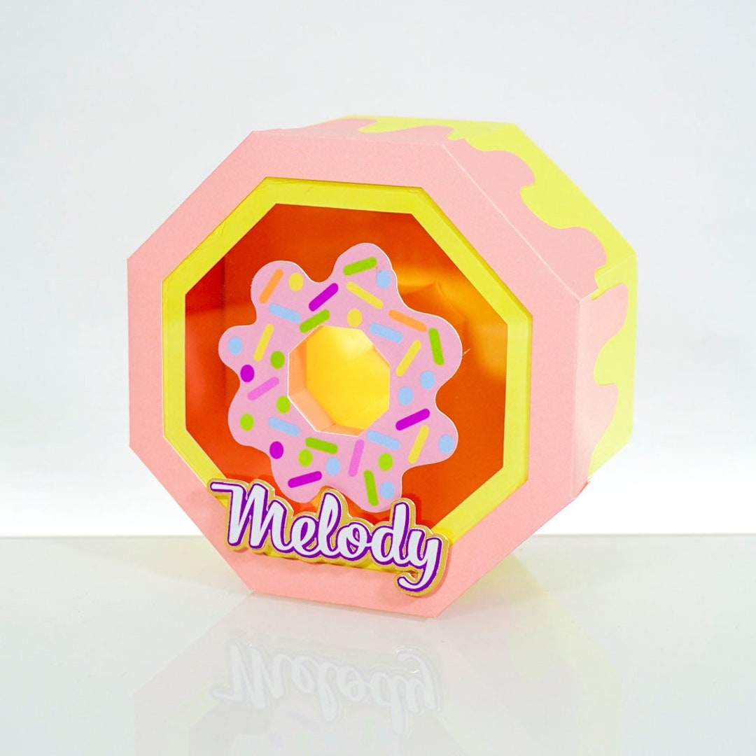 Personalized DONUT Birthday Party Favors, Donut Candy Box, Sweets Theme ...