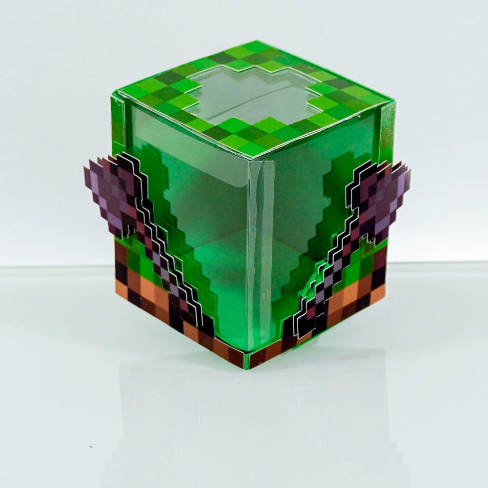 Personalized Video Game Theme Party Favor, Gamer Minecraft Goodie Box ...