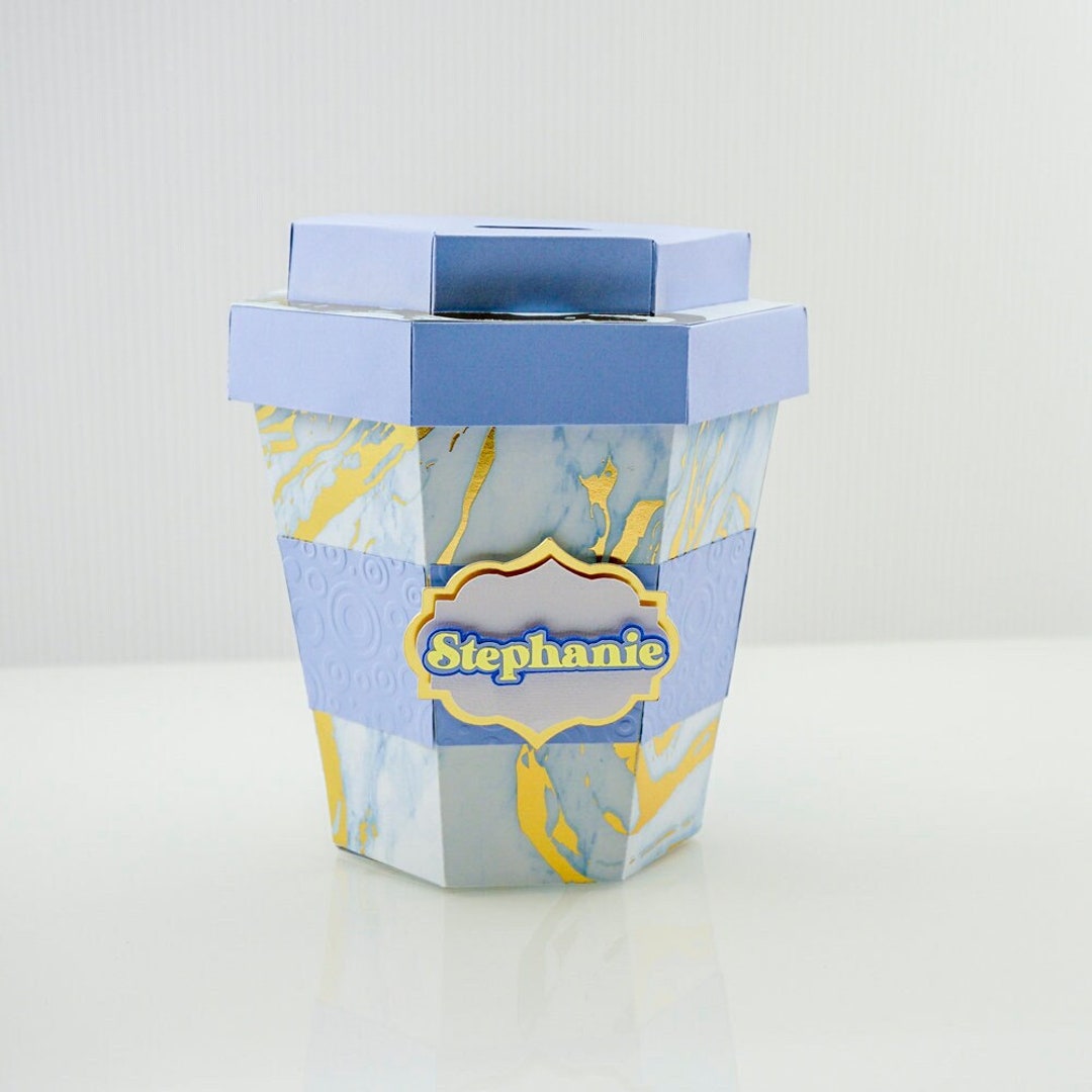 Personalized Coffee Cup Gift Box, Latte Cup Goody Box, Coffee Latte Cup ...
