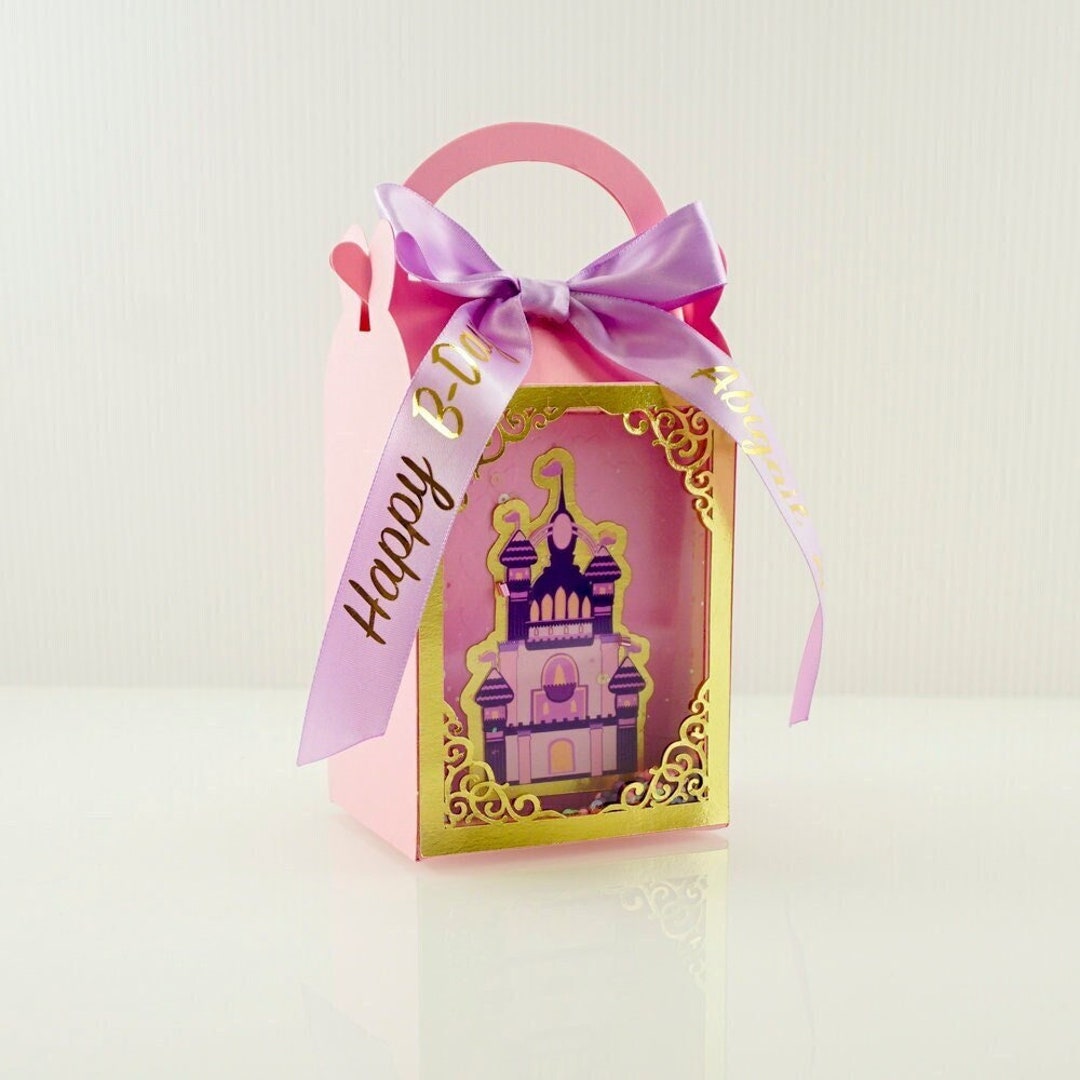 Personalized Princess Castle Birthday Favor Box, Castle Birthday Favor ...