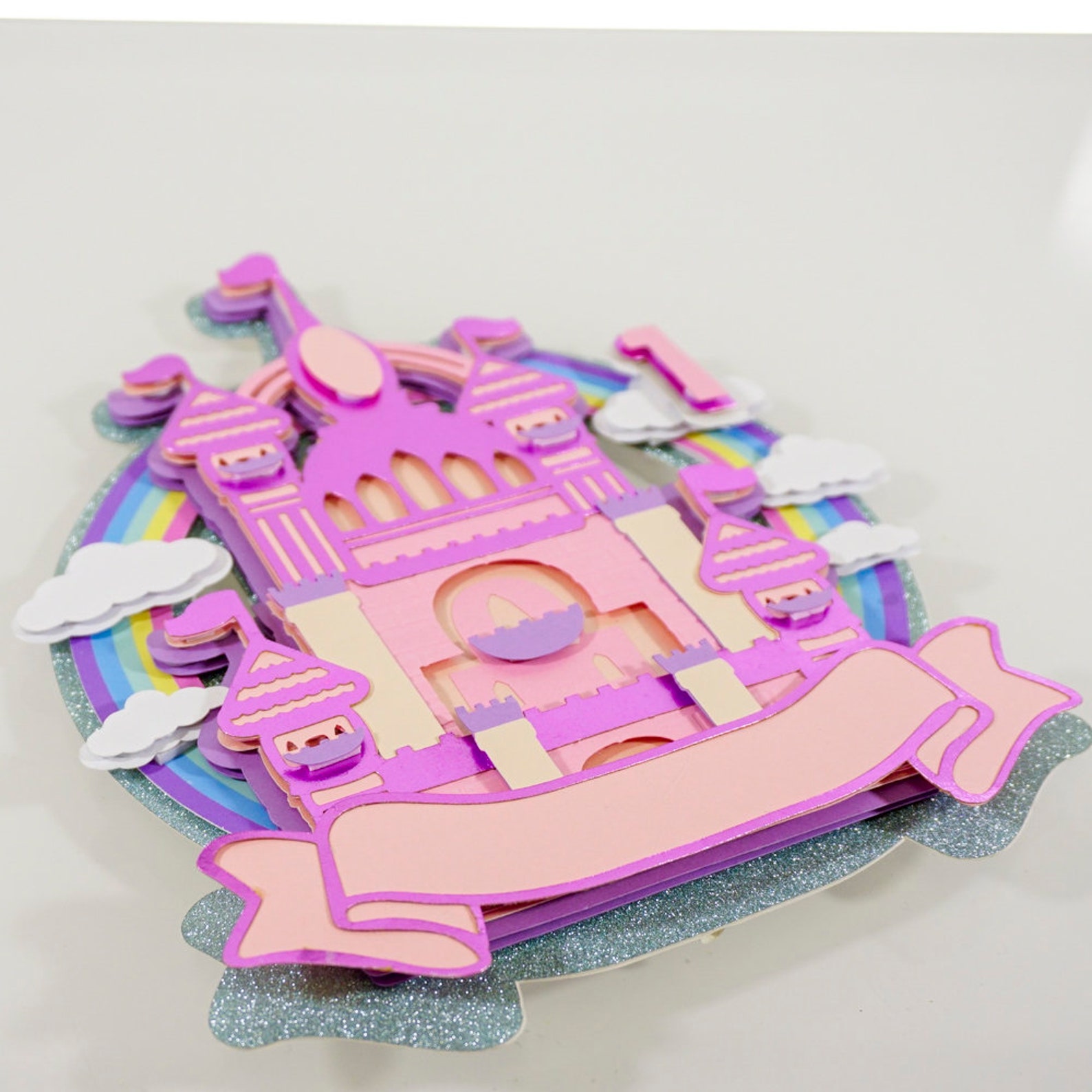 Princess Castle Cake Topper, Personalized Castle Cake Topper, Princess ...