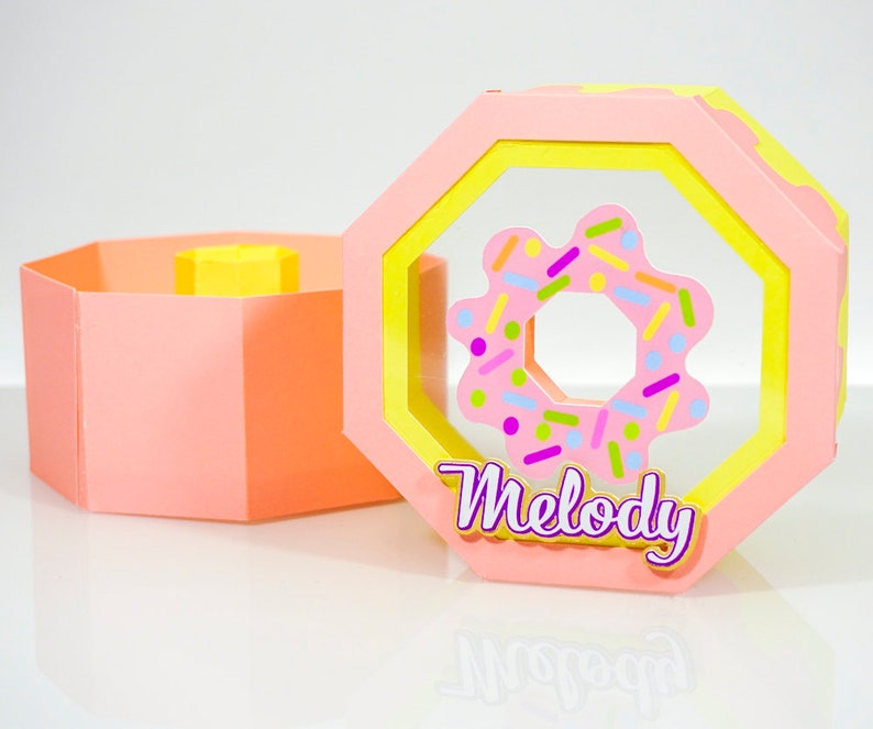 Personalized DONUT Birthday Party Favors, Donut Candy Box, Sweets Theme ...