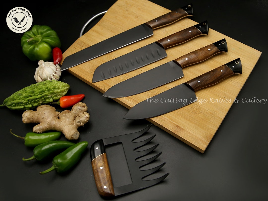 Resinwood Chef Knife Set, Custom Kitchen Knife Set, 4 Pcs Knife Set ...