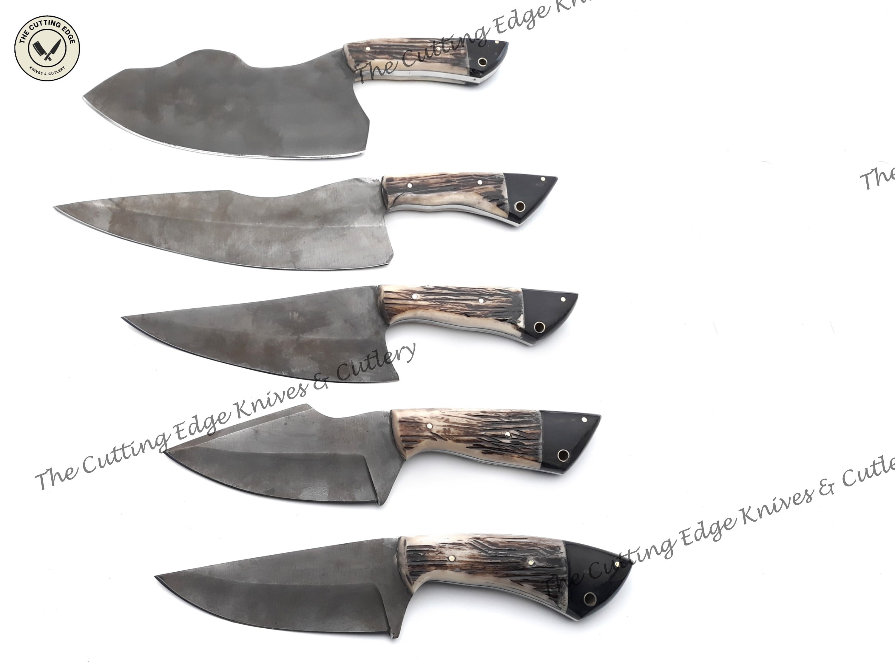 Artisan Crafted Chef Knife Set, Handmade Custom Kitchen Knife Set, 5 ...