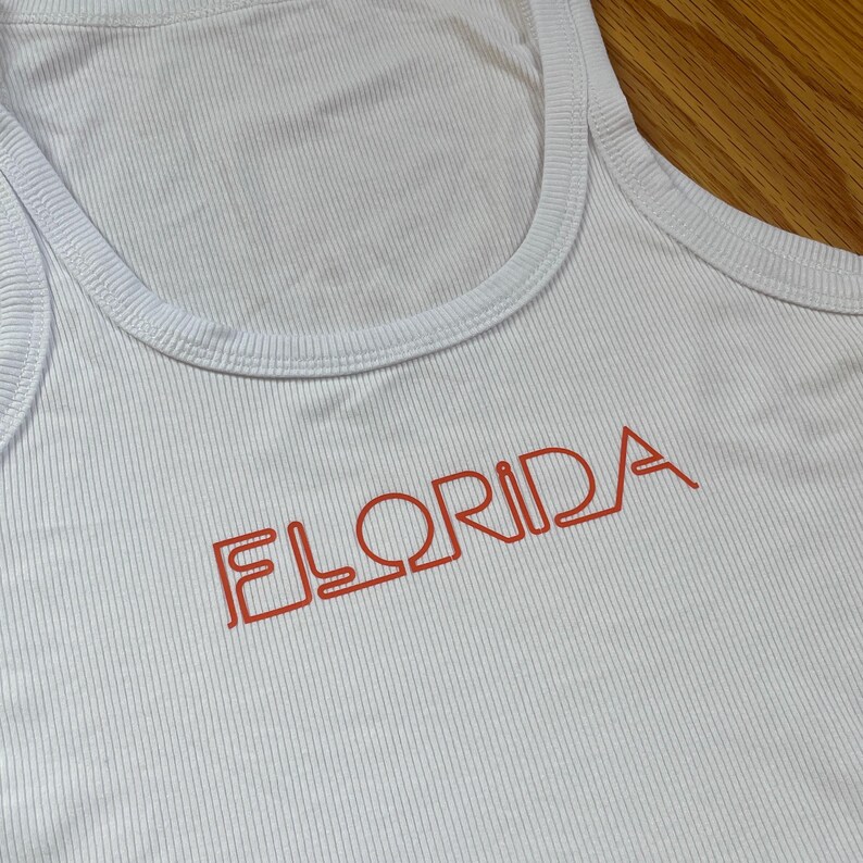 Florida Neon Sign Tank - Etsy