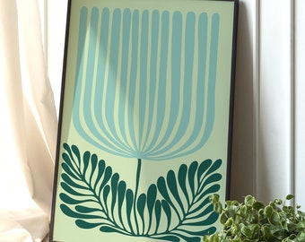 Abstract Botanical Wall Art Minimalist Botanical Print, Botanical ...