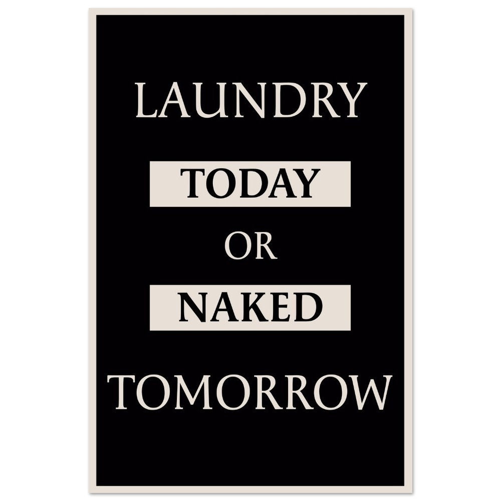 Laundry Room Poster Laundry Print Wall Decor Laundry Symbol Guide ...