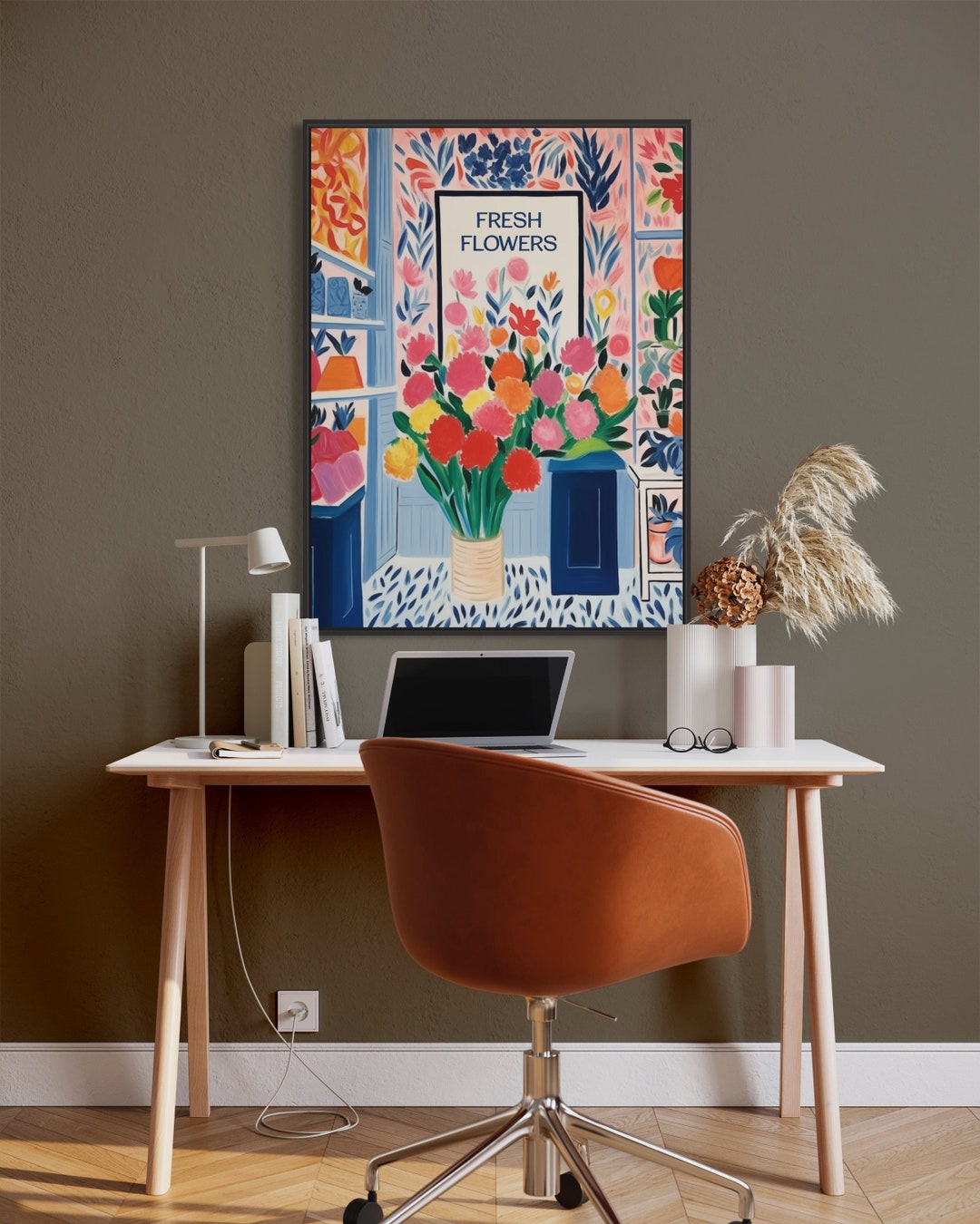 Flower Shop Print, Botanical Wall Art, Floral Decor Poster, Flower Shop ...