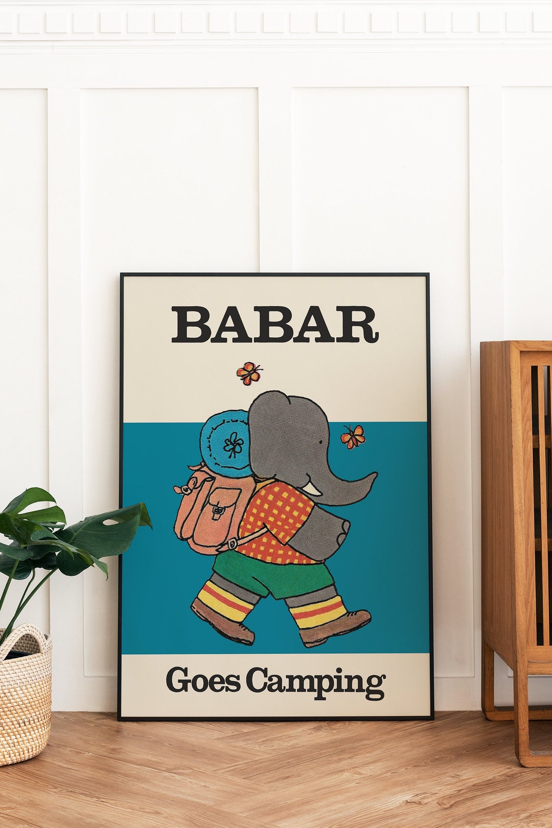 Babar the Elephant Wall Art Printable Wall Art Nursery Decor Kids Gift ...