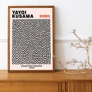 Yayoi Kusama Print Line Poster Yayoi Kusama Art Abstract Print ...