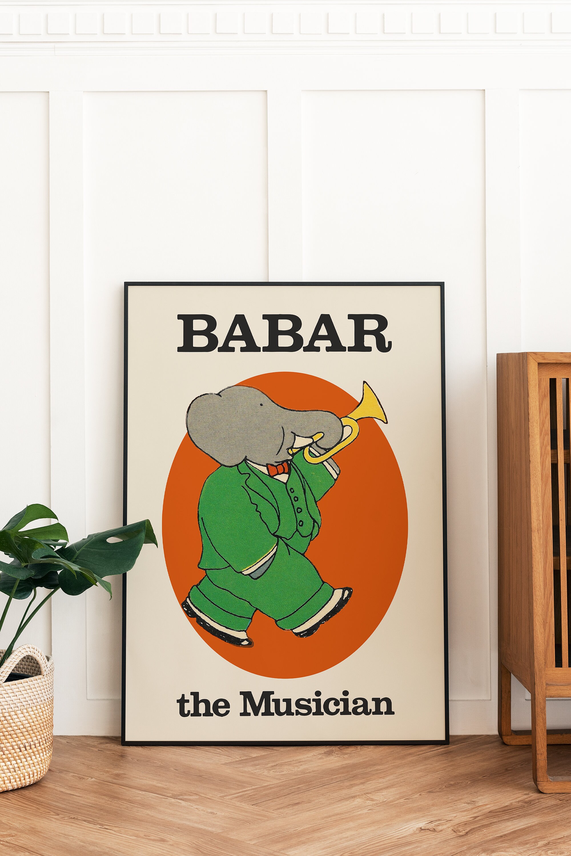 Babar the Elephant Wall Art Nursery Decor Kids Gift Printable Wall Art ...