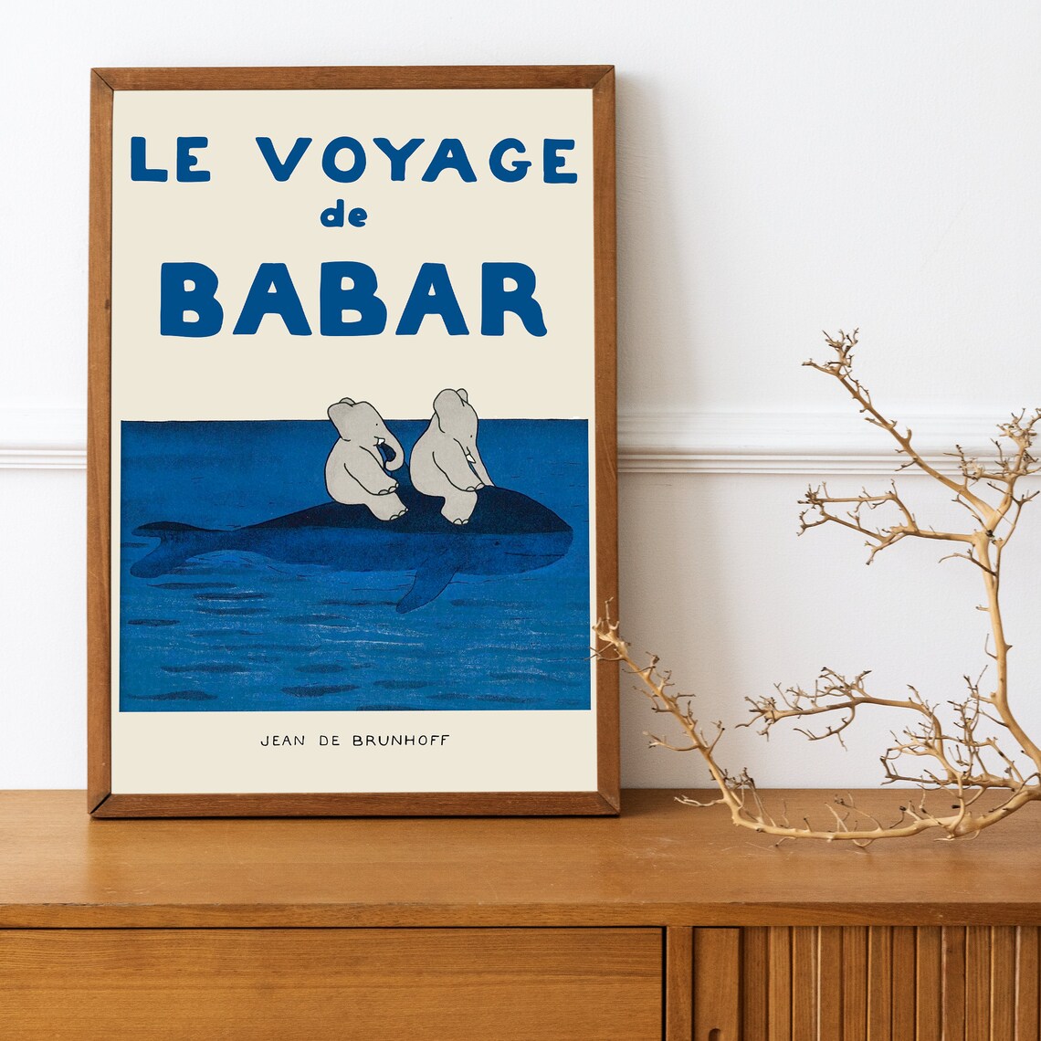 Babar the Elephant Wall Decor, Printable All Art, Nursery Decor, Kids ...