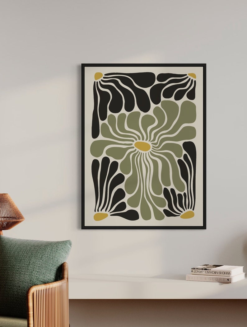 Abstract Botanical Wall Art Minimalist Botanical Print, Botanical ...