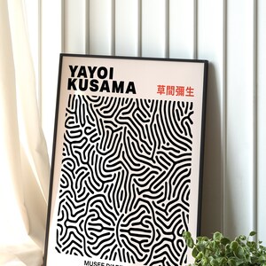Yayoi Kusama Print Line Poster Yayoi Kusama Art Abstract Print ...