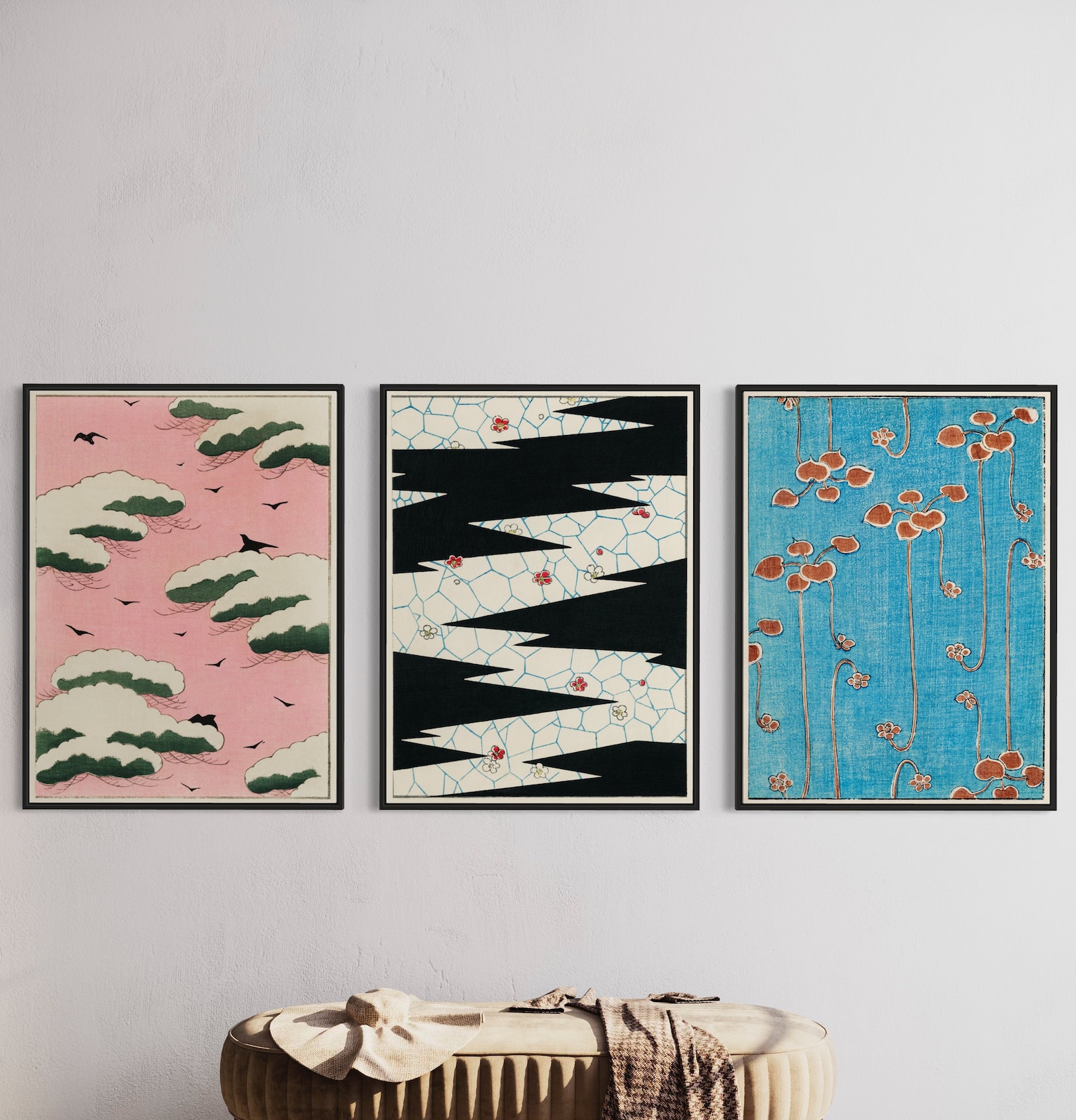 Vintage Watanabe Seitei Japanese Woodblock Print Set, Minimal Art - Etsy