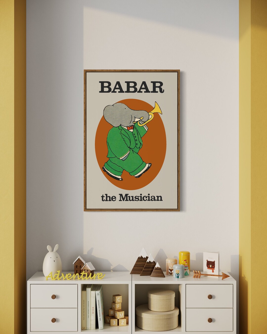 Babar the Elephant Wall Art Nursery Decor Kids Gift Printable Wall Art ...