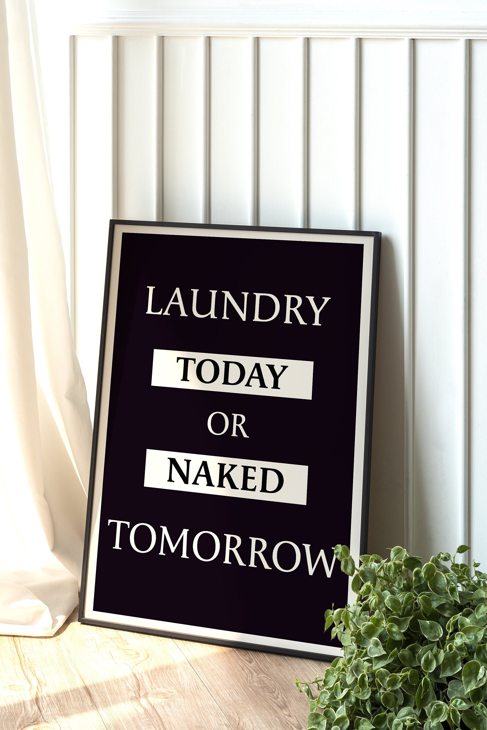 Laundry Room Poster Laundry Print Wall Decor Laundry Symbol Guide ...