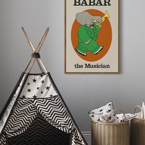 Babar the Elephant Print, Nursery Wall Art (digital Download) - Etsy