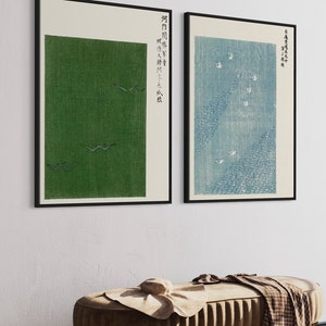 Vintage Japanese Set of 2 Prints, Taguchi Tomoki, Woodblock Print ...