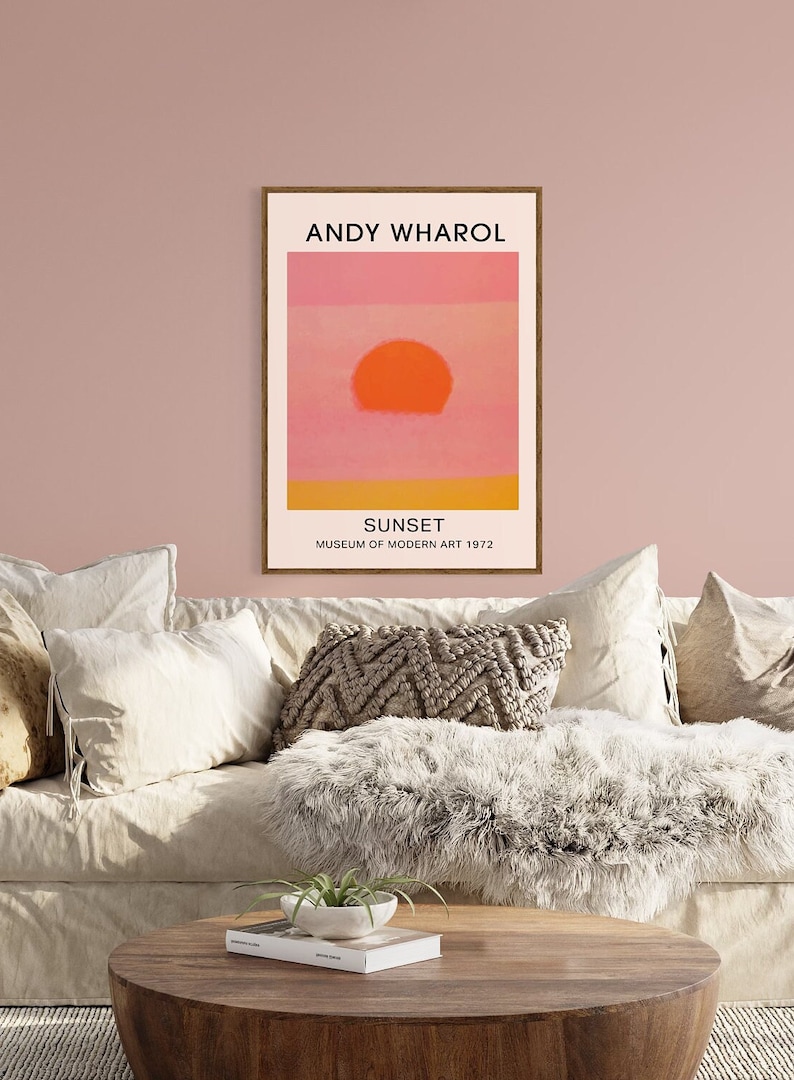 Andy Warhol Print Andy Warhol Sunset Print Museum Print Modern Art Andy ...