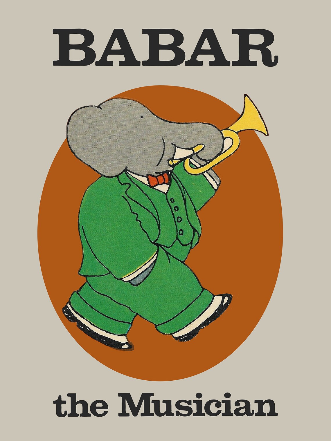 Babar the Elephant Wall Art Nursery Decor Kids Gift Printable Wall Art ...