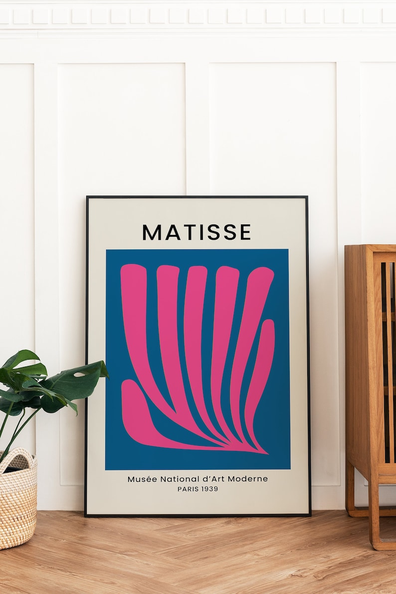 Matisse Cutout Print | Minimalist Botanical Art Poster - Etsy