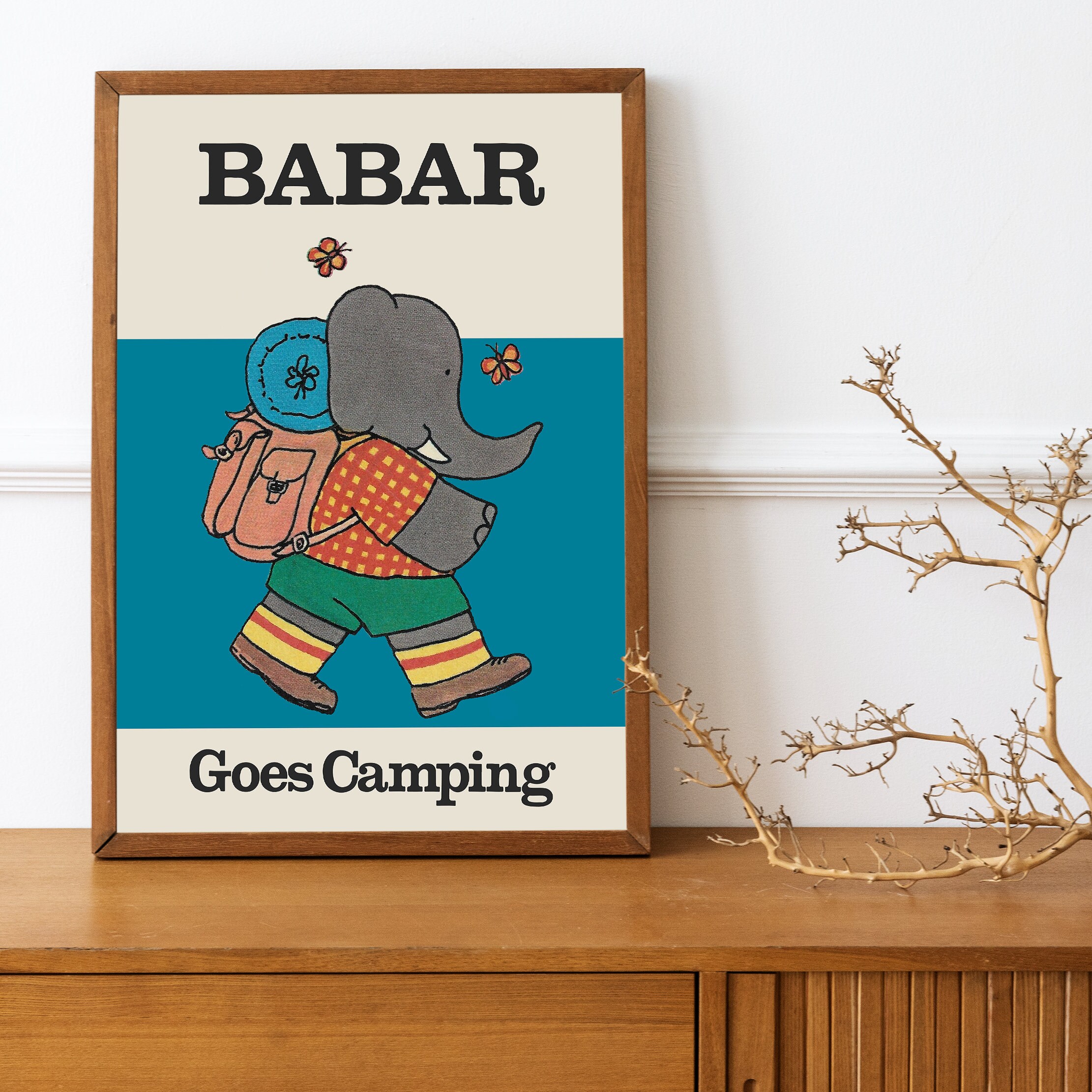 Babar the Elephant Wall Art Printable Wall Art Nursery Decor Kids Gift ...