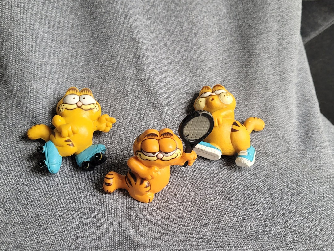 Vintage, Set of 3 Garfield Toy Figurines - Etsy