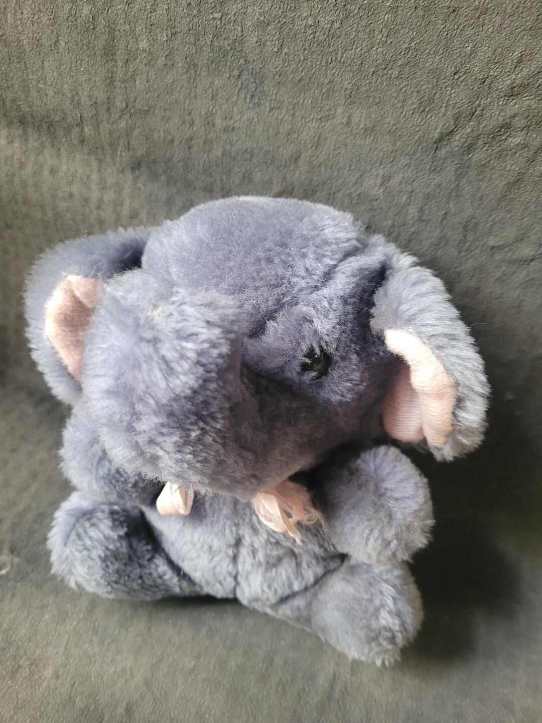 Vintage R Dakin Co Blue Elephant Plush 1975 Made in Korea 7" Stuffed ...