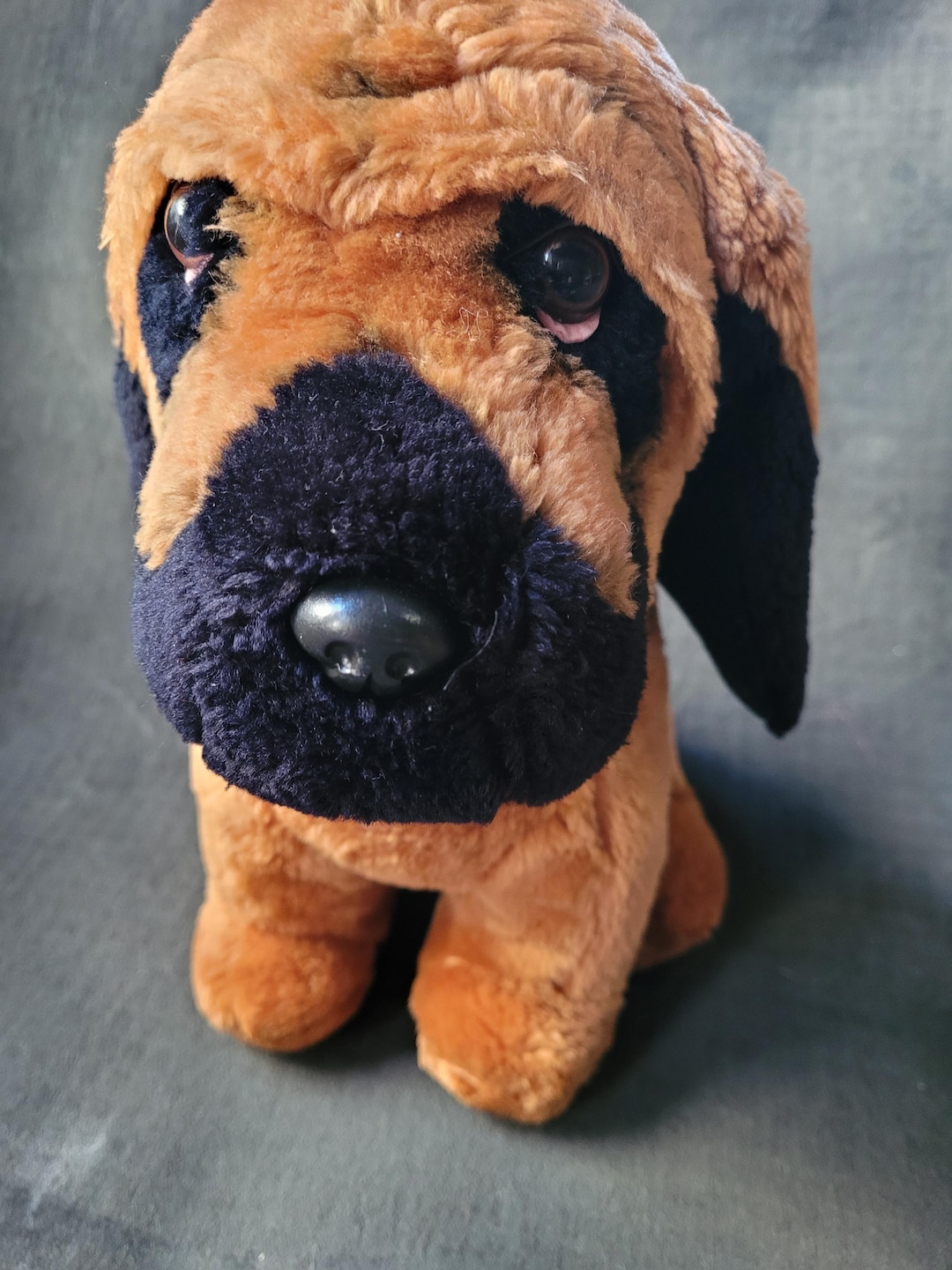 Vintage RARE Bloodhound Plush Stuffed Animal Great Canadian Mutt Red ...