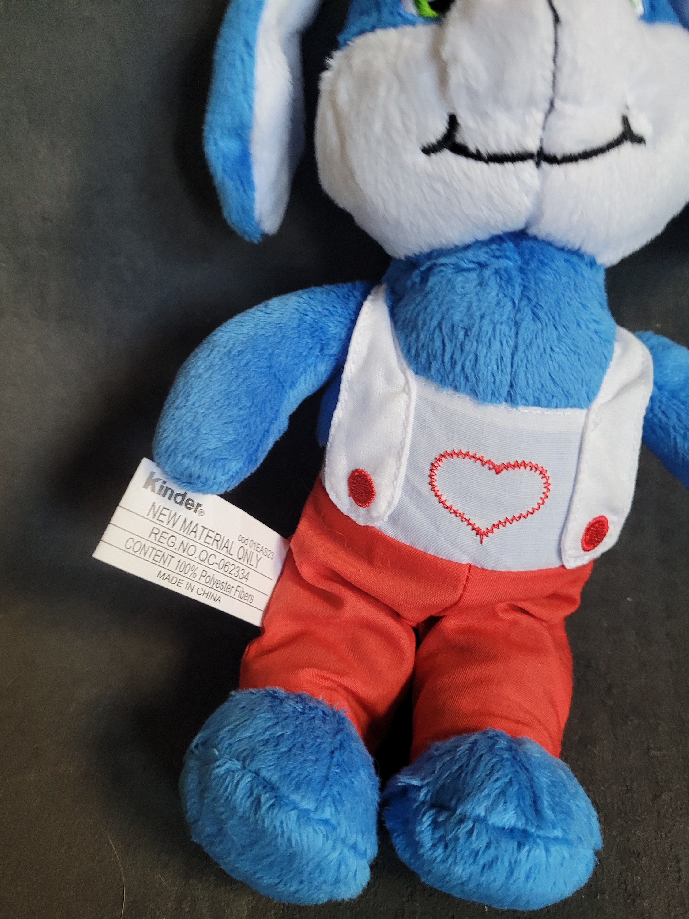 Ferrero Kinder Surprise Blue Bunny Girl Rabbit PLUSH ONLY Soft Toy ...