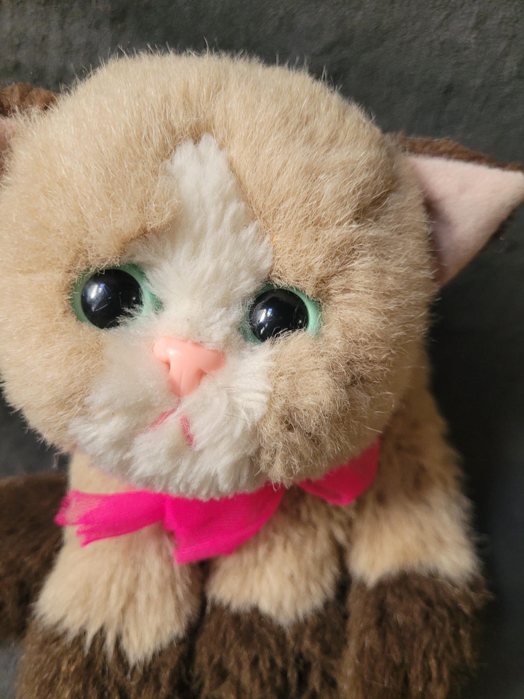 Kitty Kitty Kittens Siamese Cat Plush vintage 1992 Tyco 7 Small Purrs ...