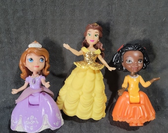 Set of 7 Disney Princesses Mini Figures Disney Princesses Mini Figures ...