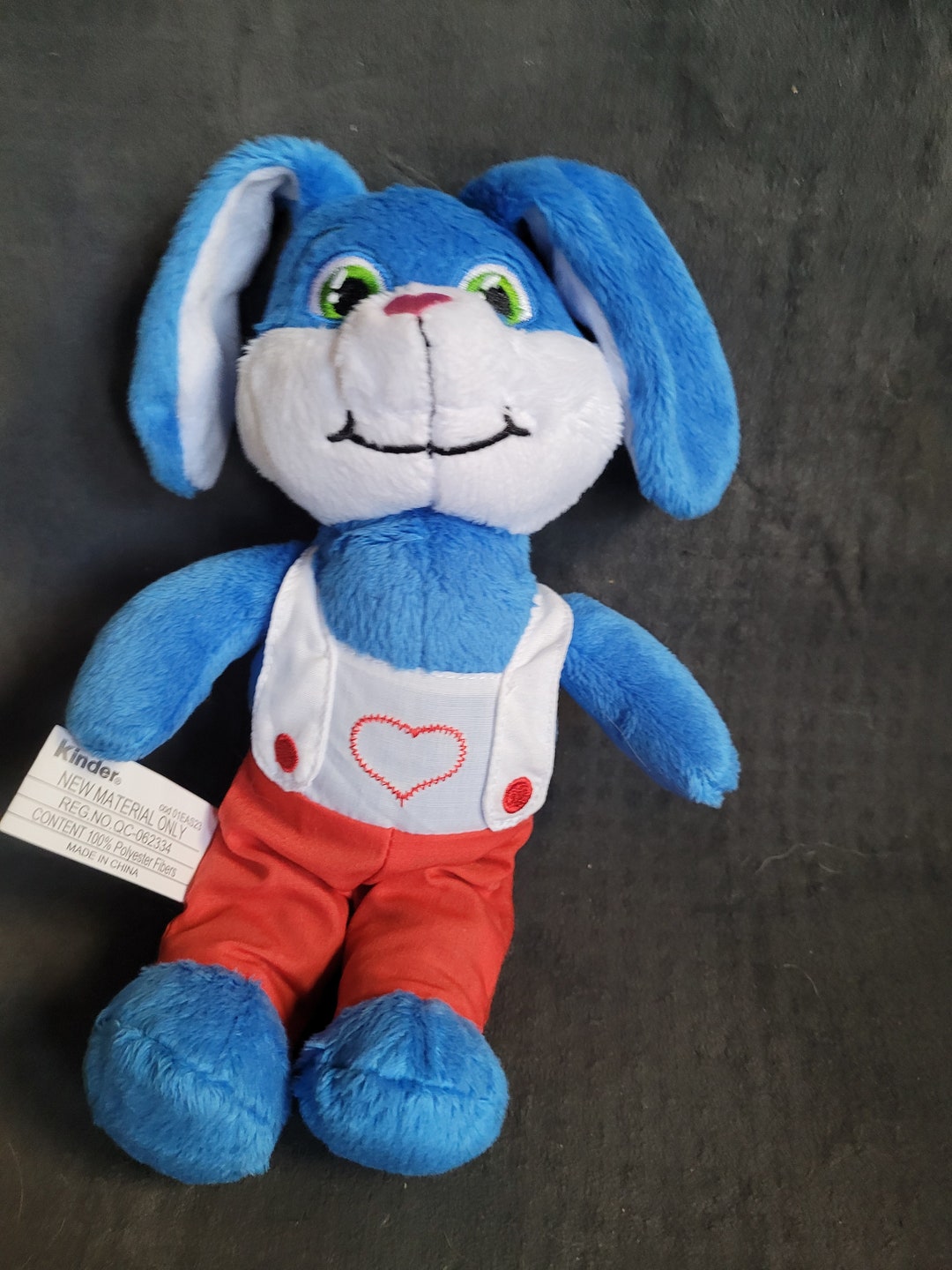 Ferrero Kinder Surprise Blue Bunny Girl Rabbit PLUSH ONLY Soft Toy ...