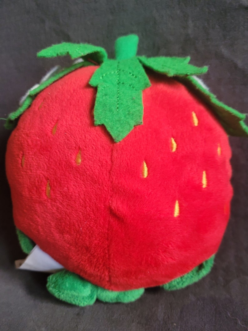 Shopkins Strawberry Kiss Stuffed Animal Plush Toy Pillow Red Green Big ...