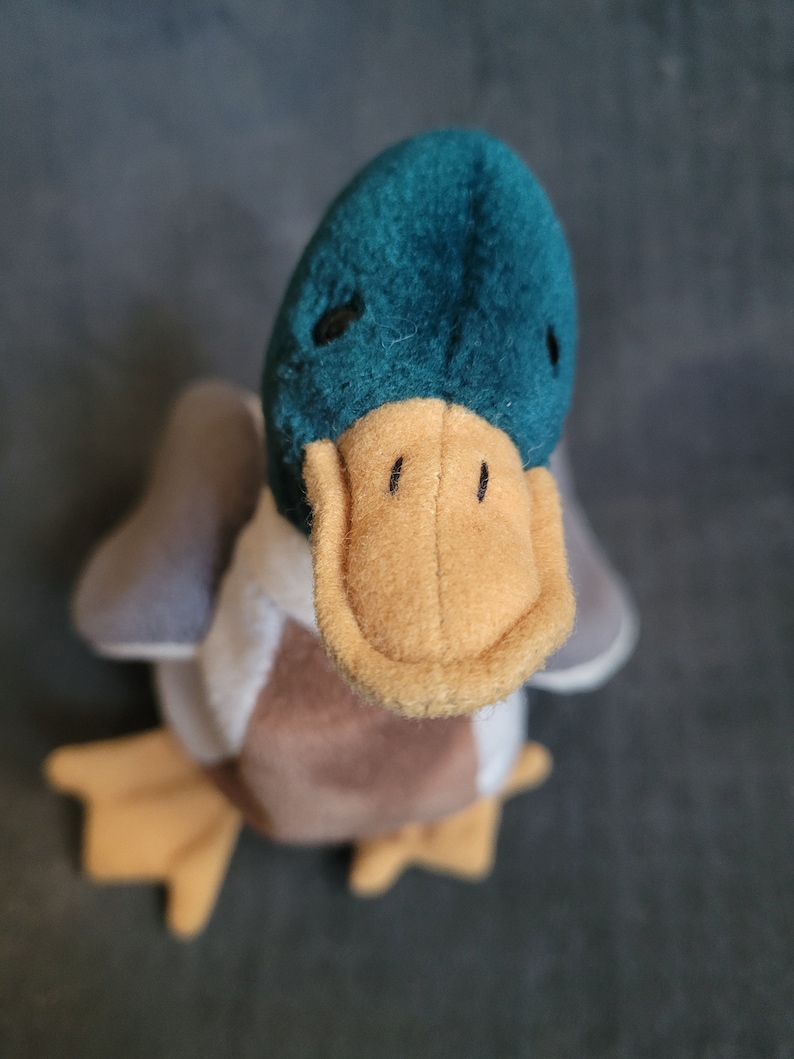 Vintage Ty Beanie Baby Jake the Mallard Drake Duck Beanbag Plush ...