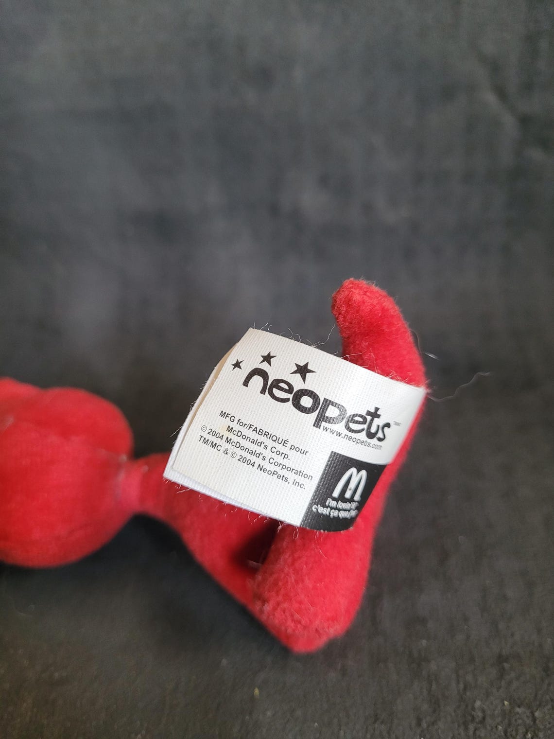 Neopets Red Aisha Plush Stuffed Animal Mcdonalds Happy Meal Toy Promo ...