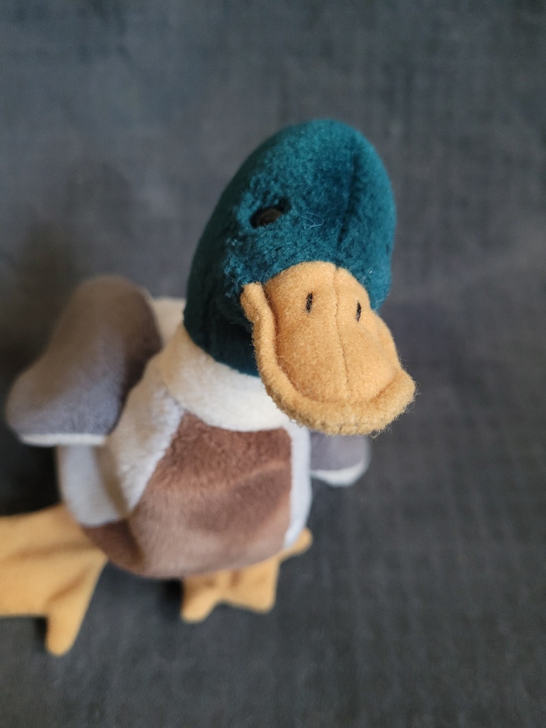 Vintage Ty Beanie Baby Jake the Mallard Drake Duck Beanbag Plush ...